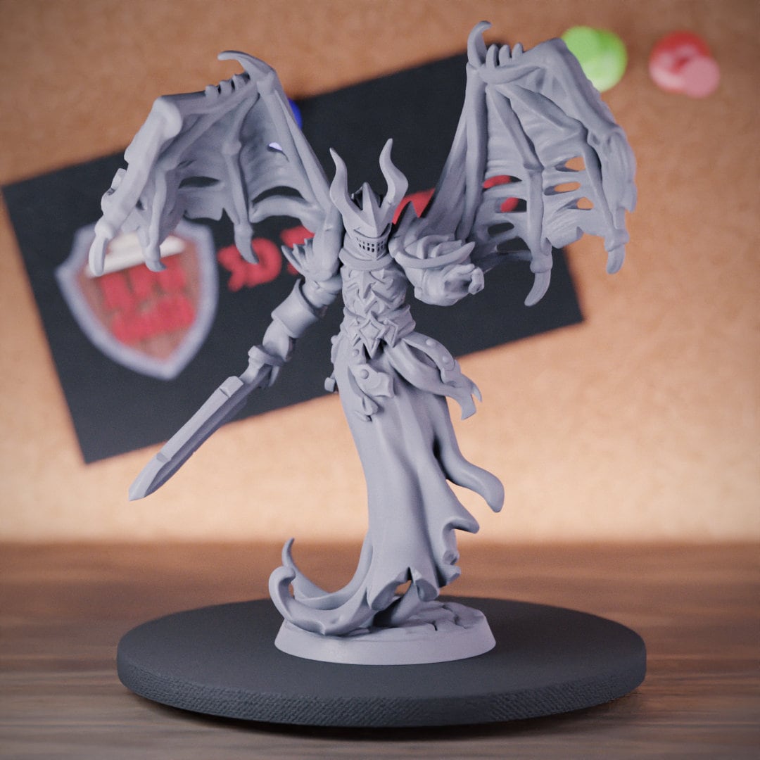 Demon Knight Miniature Dungeons and Dragons Mini RPG Tabletop Miniature ...
