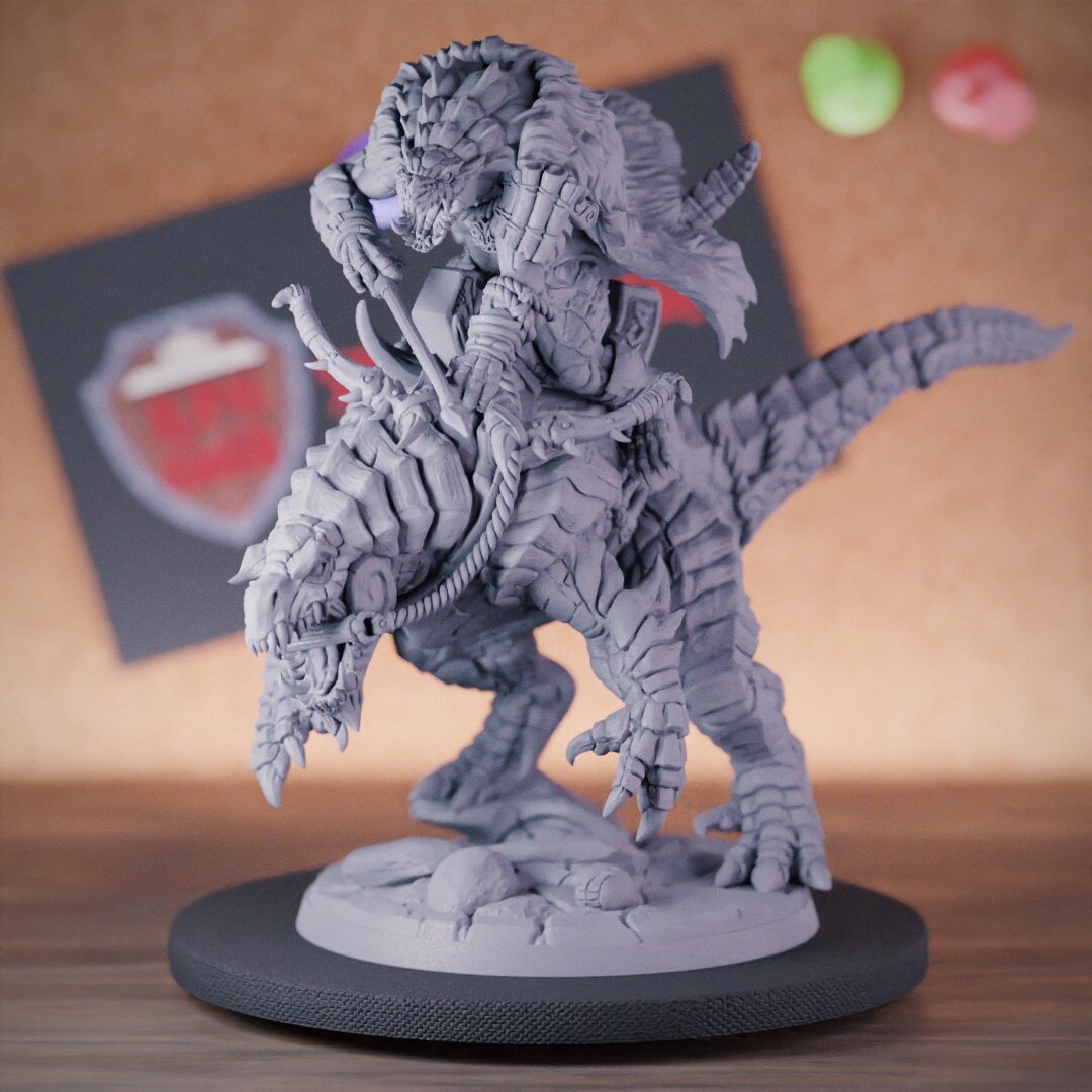 Archer Monster Rider Miniature Brute Dungeons and Dragons Mini RPG ...