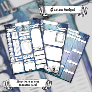 Dnd 5e Character Sheet Wizard Printable and Fillable PDF D&D 5e - Etsy UK