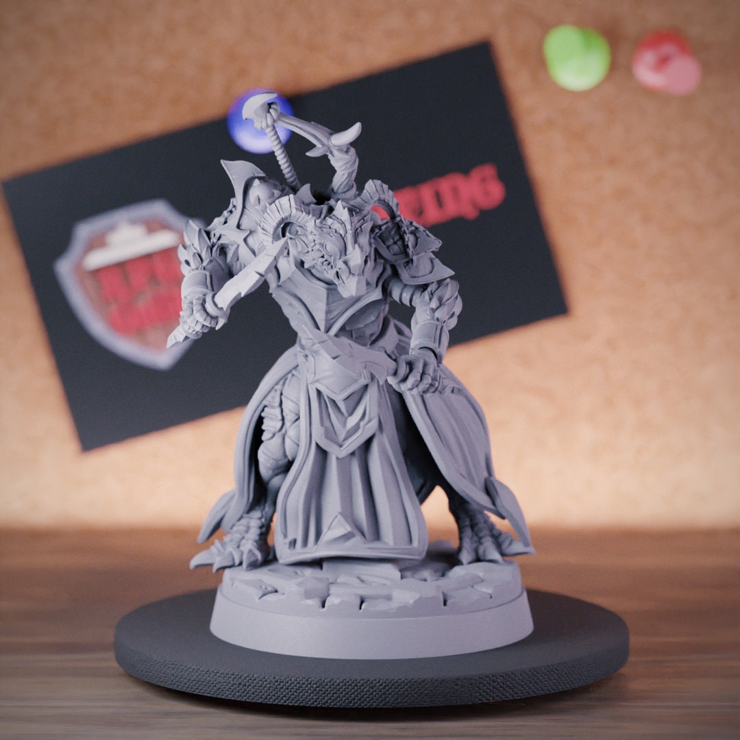 Dragonborn Rogue Miniature Ranger Dungeons and Dragons Mini RPG ...