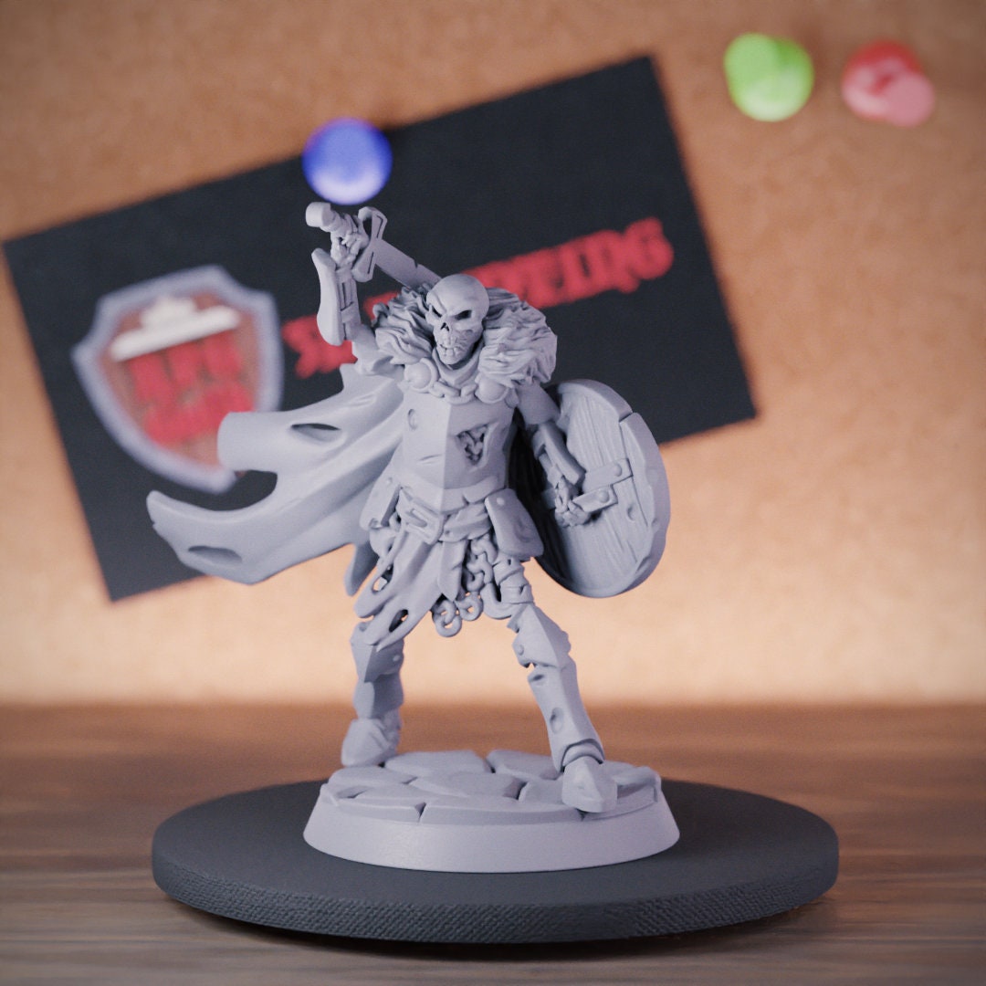 Skeleton Miniature Dungeons and Dragons Mini RPG Tabletop Miniature Dnd ...