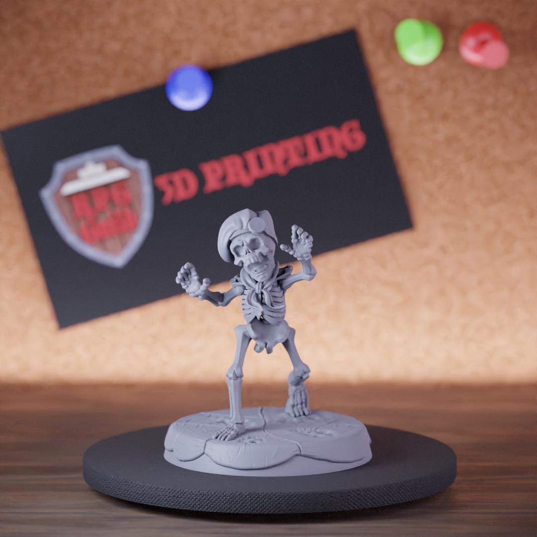 Small Skeleton Miniature Monster Mini Dungeons and Dragons RPG Tabletop ...