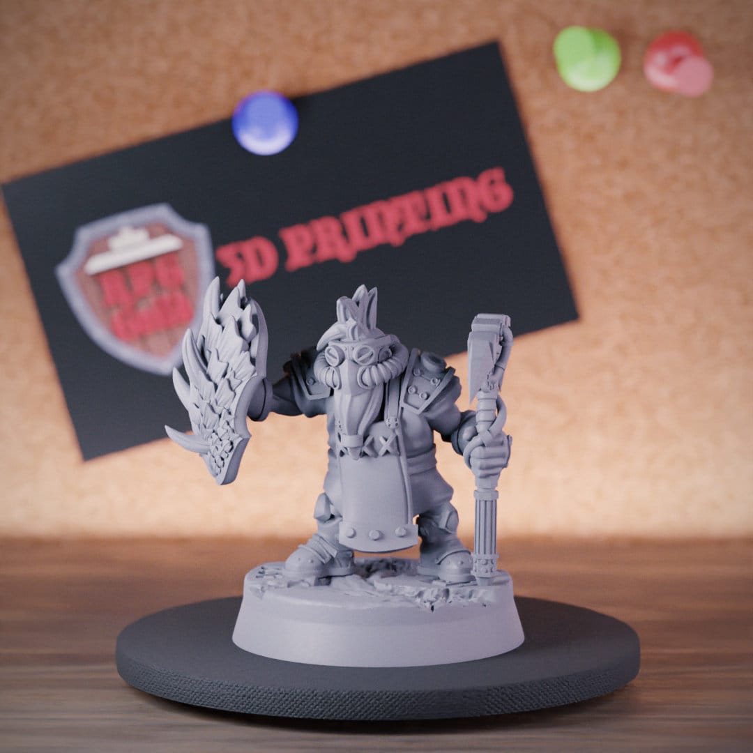 Female Dwarf Fighter Miner Miniature Warrior Dungeons and Dragons Mini ...