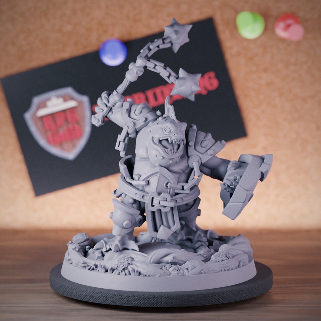 Grung Barbarian Miniature Toadfolk Dungeons and Dragons Mini RPG ...