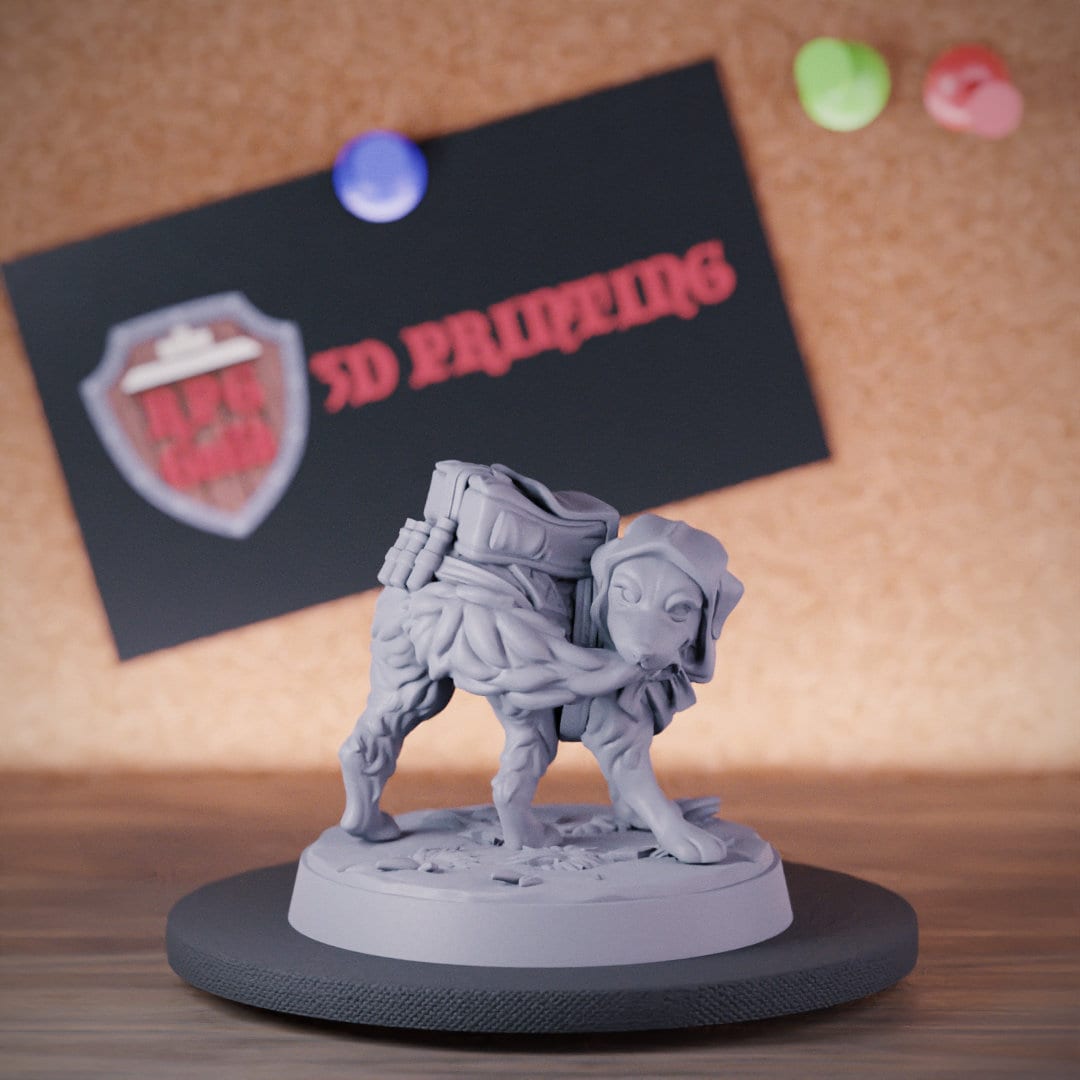 Golden Retriever Adventurer Miniature Cute Dog Dungeons and Dragons ...