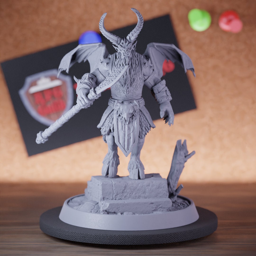 Moloch Devil Miniature Boss Dungeons and Dragons Mini RPG Tabletop ...