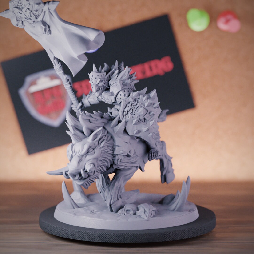 Goblin Fighter Rider Miniature Dungeons and Dragons Mini RPG Tabletop ...