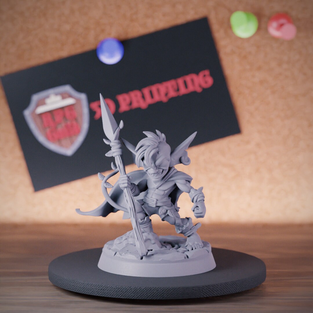 Goblin Chibi Miniature Monster Dungeons and Dragons Mini RPG Tabletop ...