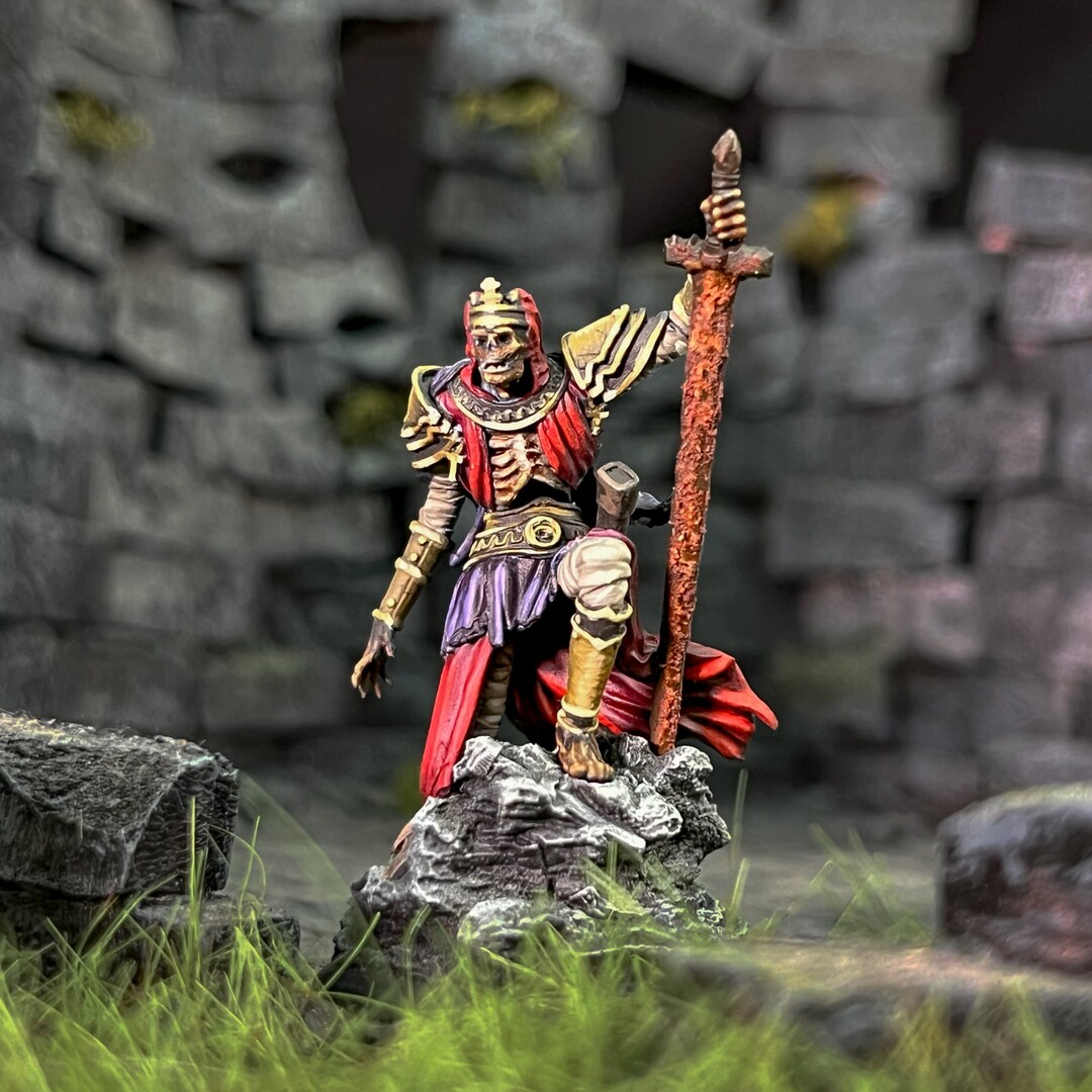 Death Knight Skeleton Painted Miniature Dungeons and Dragons Dnd RPG ...