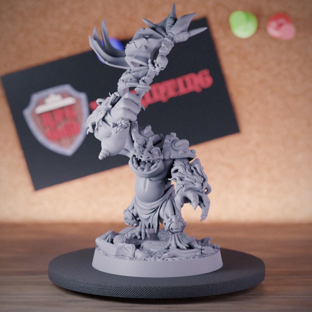 Grung Bannerman Miniature Frogfolk Monster Dungeons and Dragons Mini ...