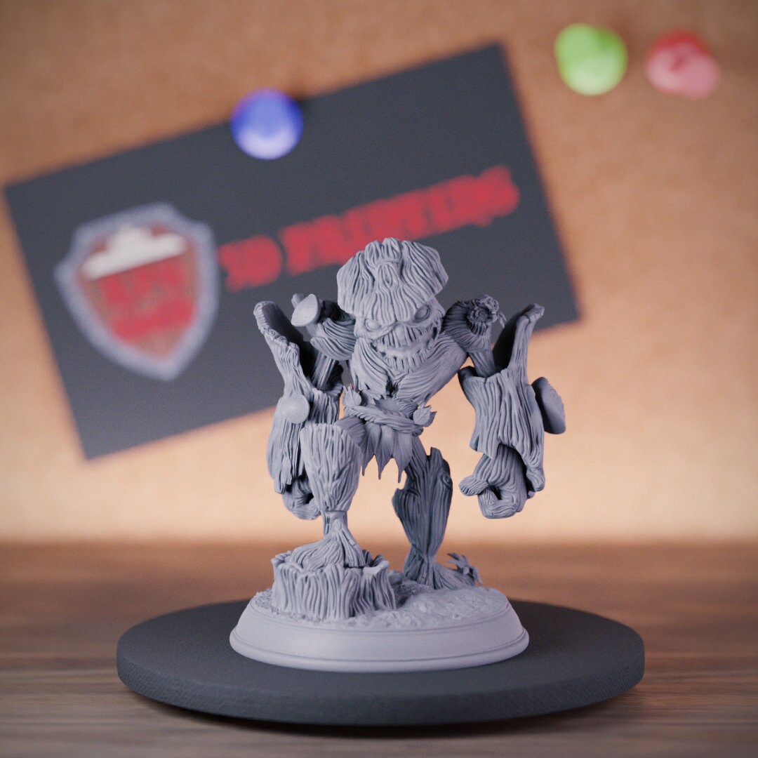 Treant Miniaturetree Golem Mini Dungeons and Dragons Mini RPG Tabletop ...