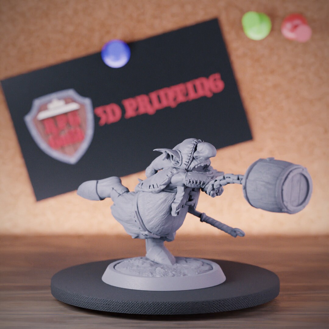 Goblin Monk Falling Miniature Monster Dungeons and Dragons Mini RPG ...
