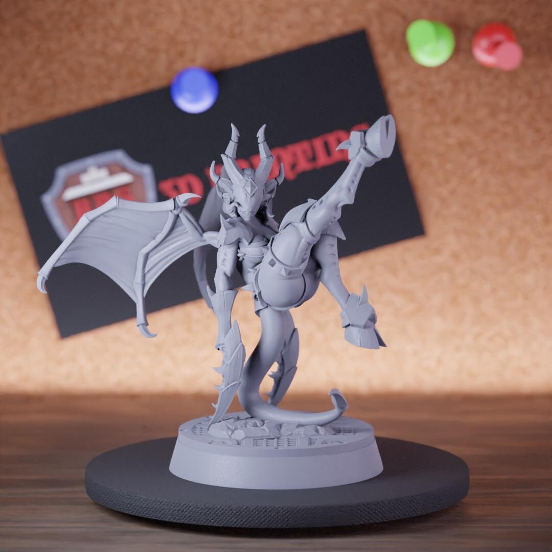 Demon Succubus Miniature Hellish Spawn Mini Dungeons and Dragons Mini ...