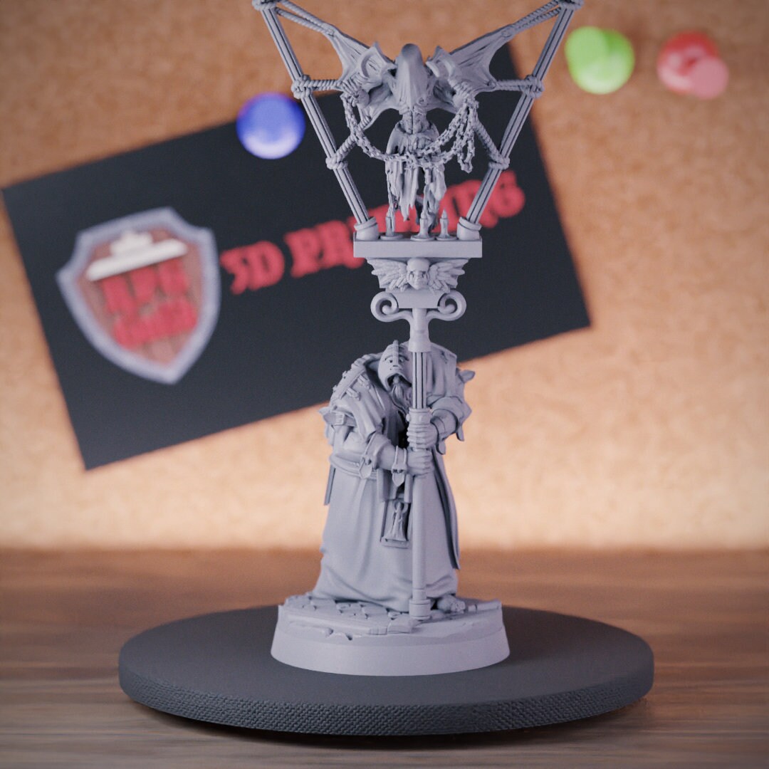 Priest of the Carnage Miniature Cultist Dungeons and Dragons Mini RPG ...