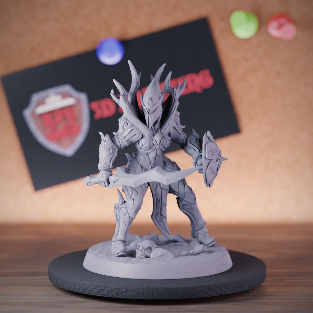 Wood Elf Warrior Miniature Fighter Mini Dungeons and Dragons Mini RPG ...