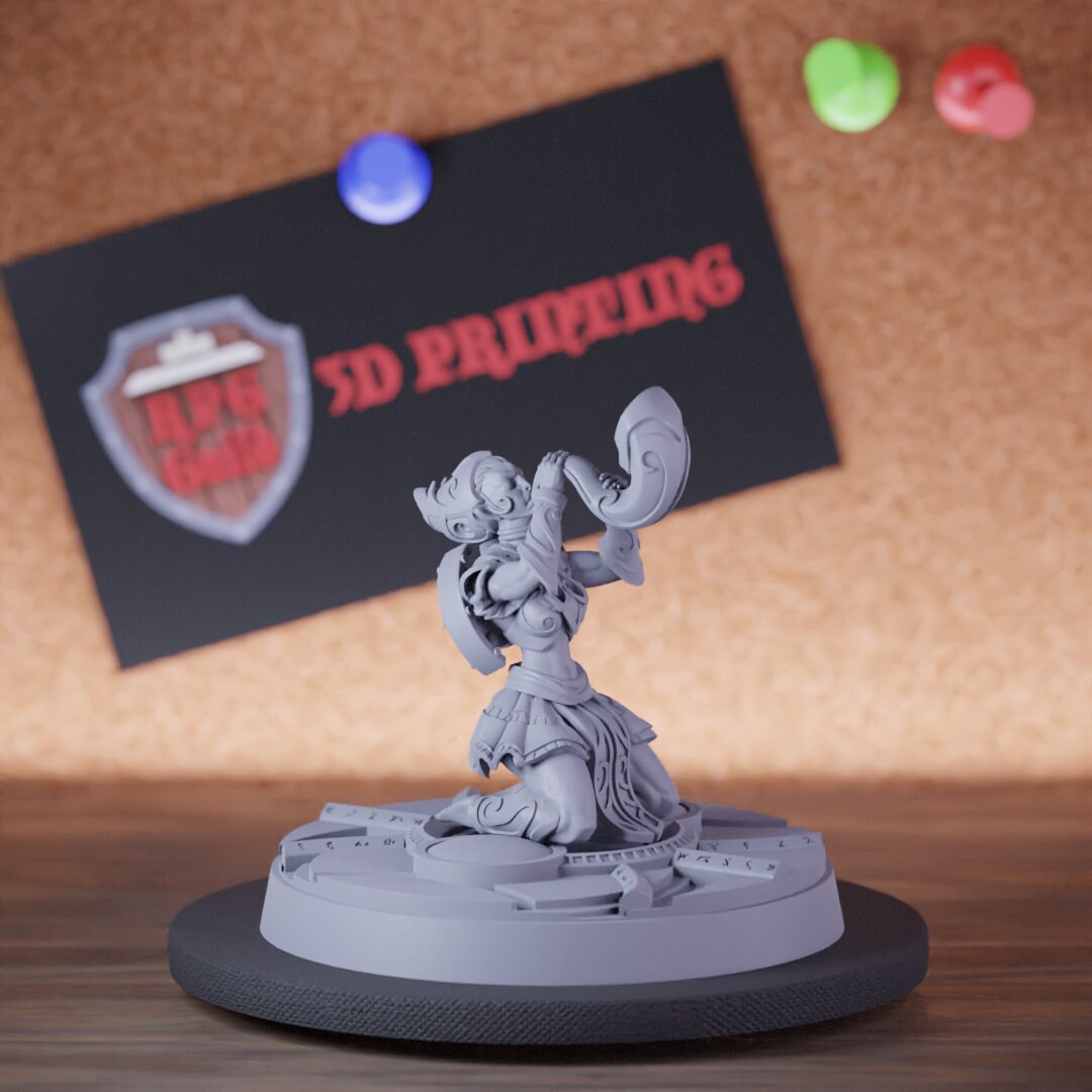 Female Artificer Miniature Temple Siren Mini Dungeons and Dragons Mini ...