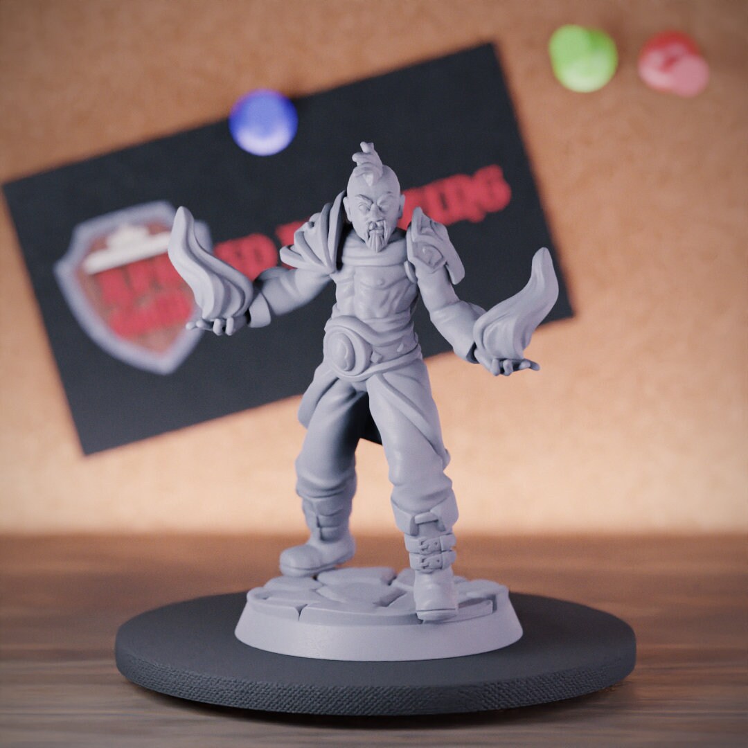 Sorcerer Miniature Dungeons and Dragons Mini RPG Tabletop Miniature Dnd ...