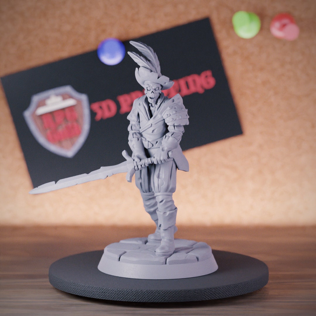 Cursed Infantry Miniature Undead Warrior Mini Dungeons and Dragons Mini ...