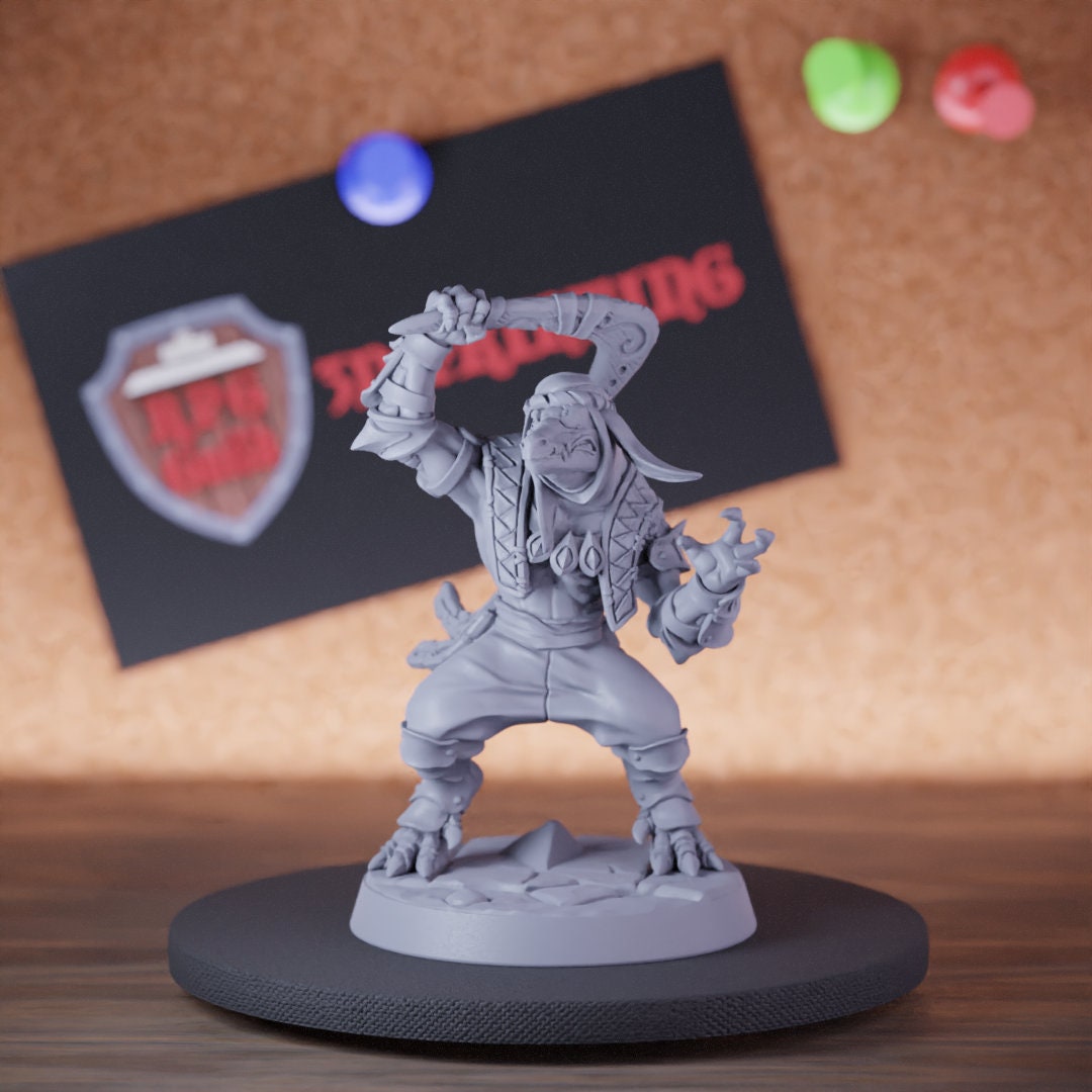 Sandstorm Kobold Miniature Warrior Guard Mini Dungeons and Dragons Mini ...