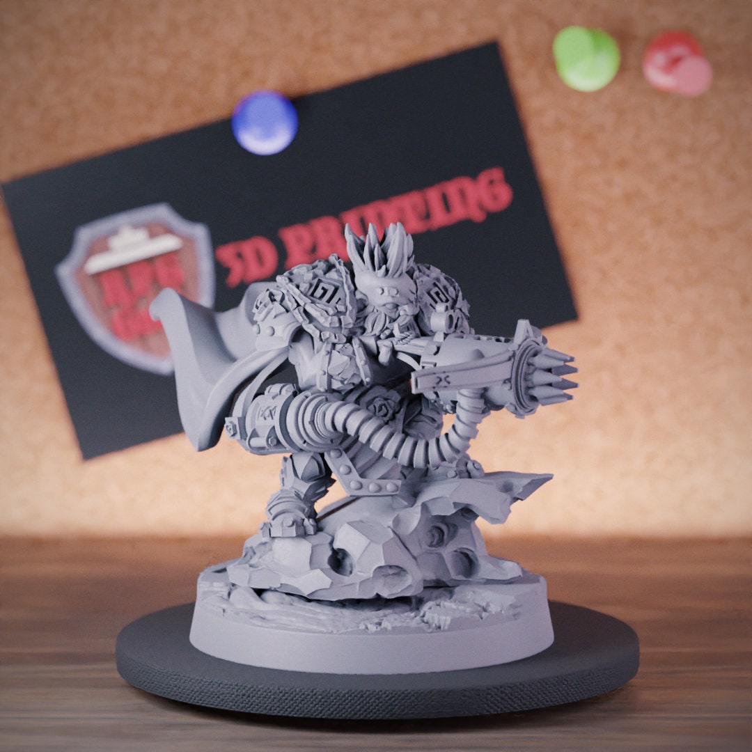 Dwarf Artificer Boss Miniature Ranger Dwarf Dungeons and Dragons Mini ...