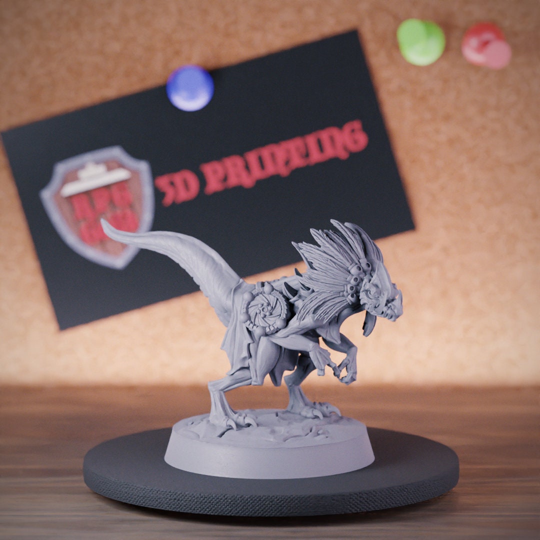 Savage Raptor Miniature Monster Beast Dungeons and Dragons Mini RPG ...