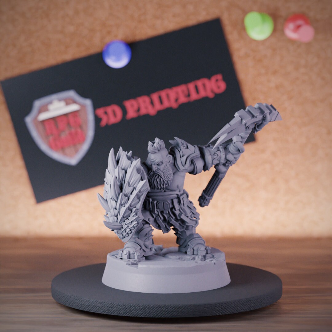 Dwarf Warrior Miniature Kingsguard Dungeons and Dragons Mini RPG ...