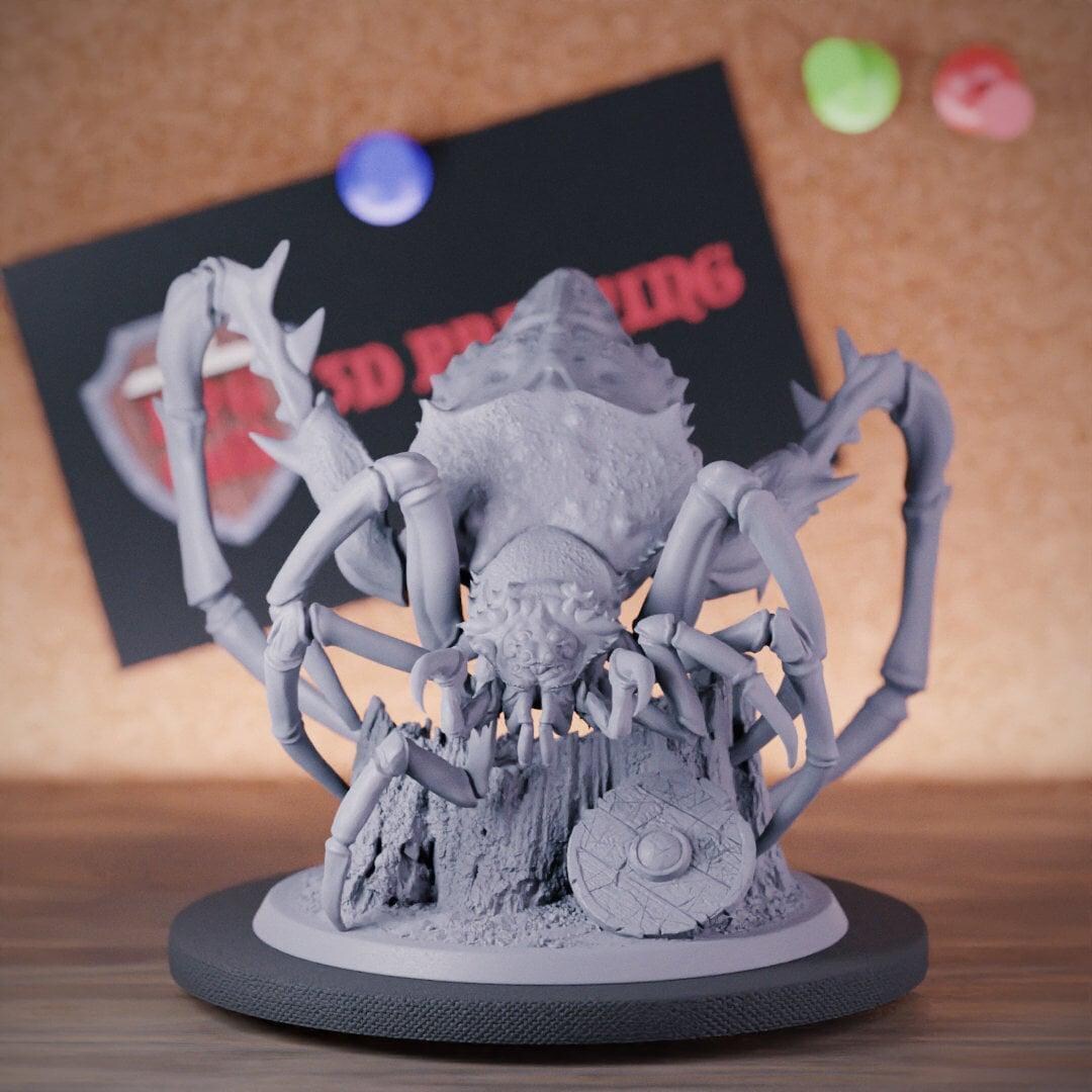 Giant Spider Hunting Miniature | 28mm-38mm | Resin 3D Printed D&D ...
