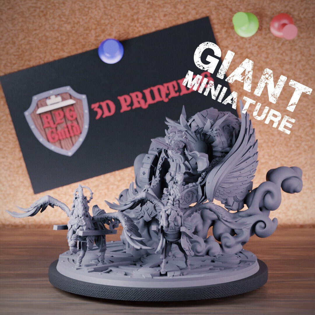 Paladin Sky Chariot Miniature Temple Boss Dungeons and Dragons Mini RPG ...