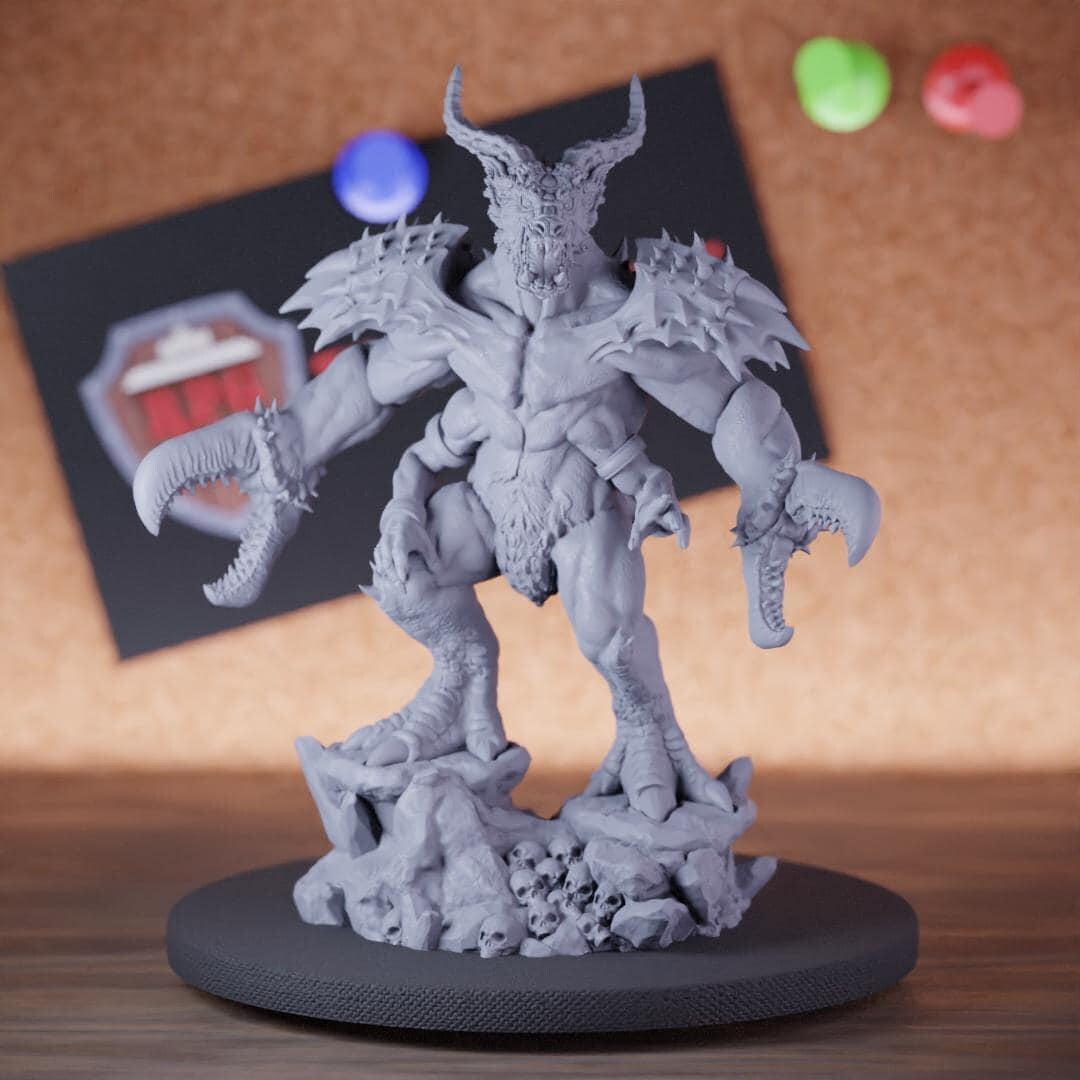 Glabrezu Demon Monster Miniature Fiend Mini Dungeons and Dragons Mini ...