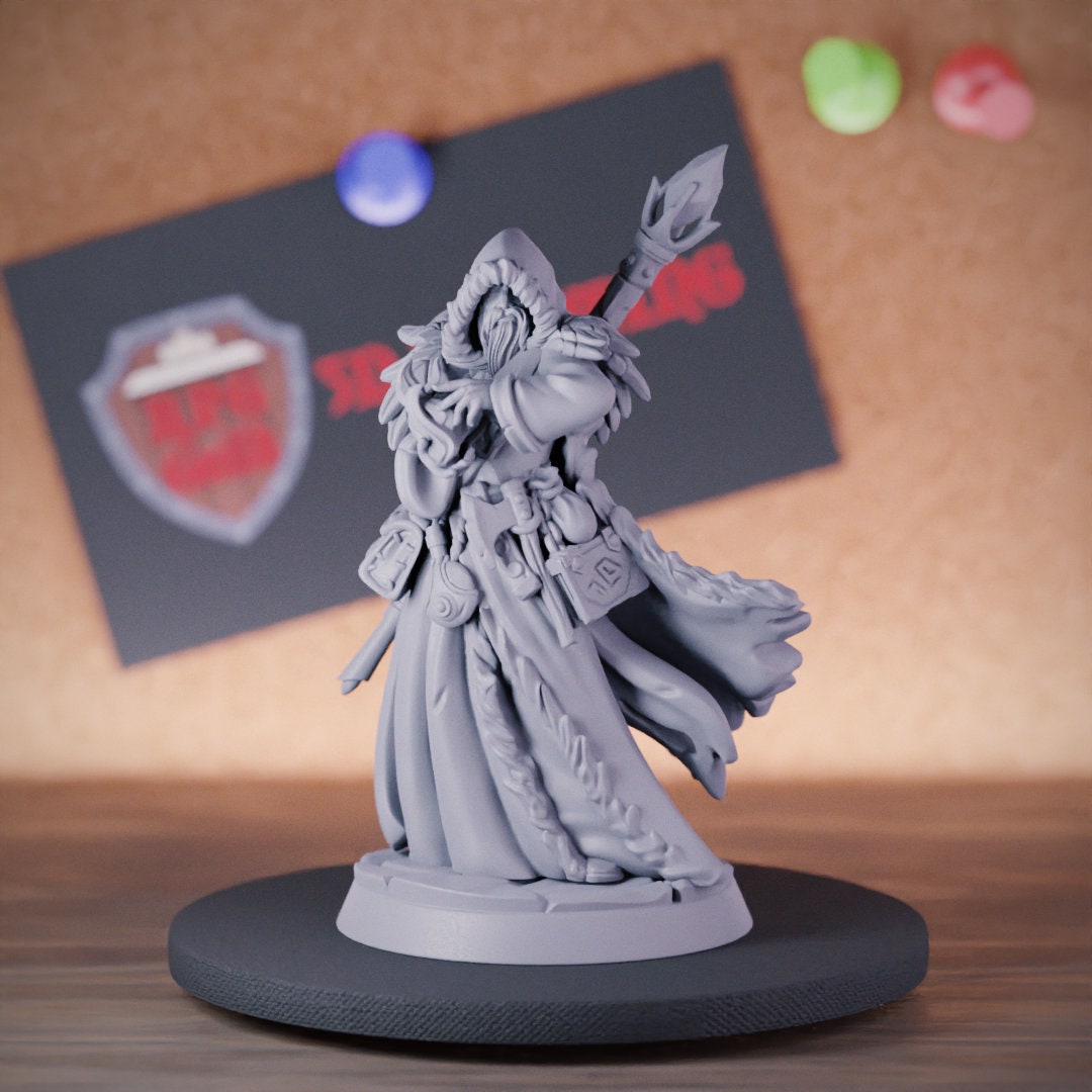 Wizard Miniature Dungeons and Dragons Mini RPG Tabletop Miniature Dnd ...
