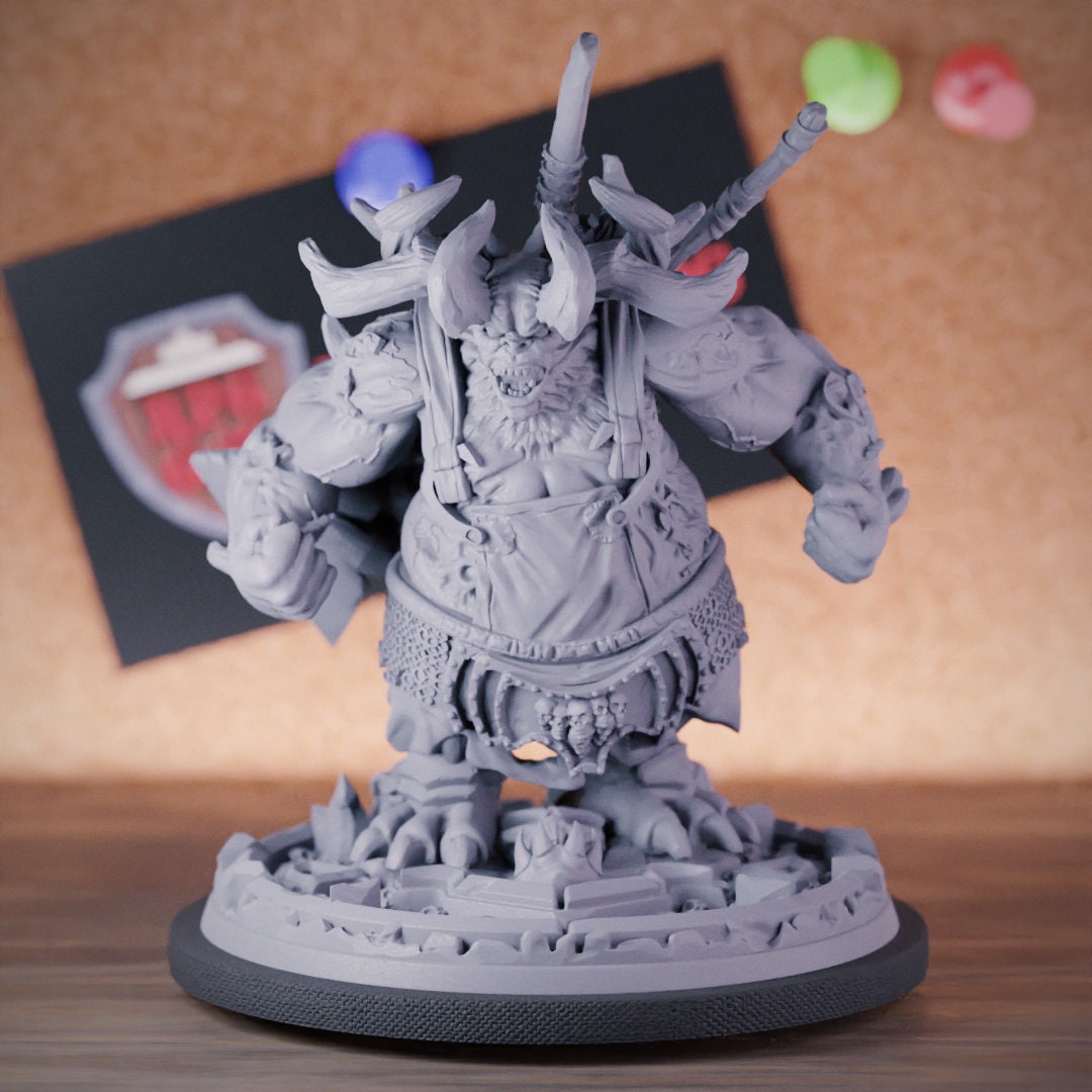 Goristro Boss Miniature Daemon Diablo Lord Dungeons and Dragons Mini ...