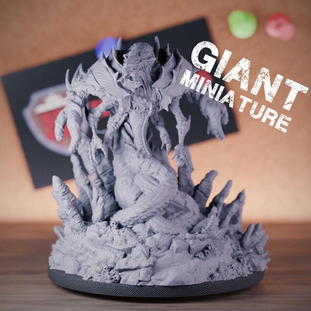 Giant Void Monster Miniature | 28mm-75mm | Resin 3D Printed D&D ...