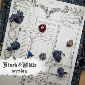 Dnd 5e Character Sheet Ranger Printable Sheet D&D 5e Ranger Stat Sheet ...