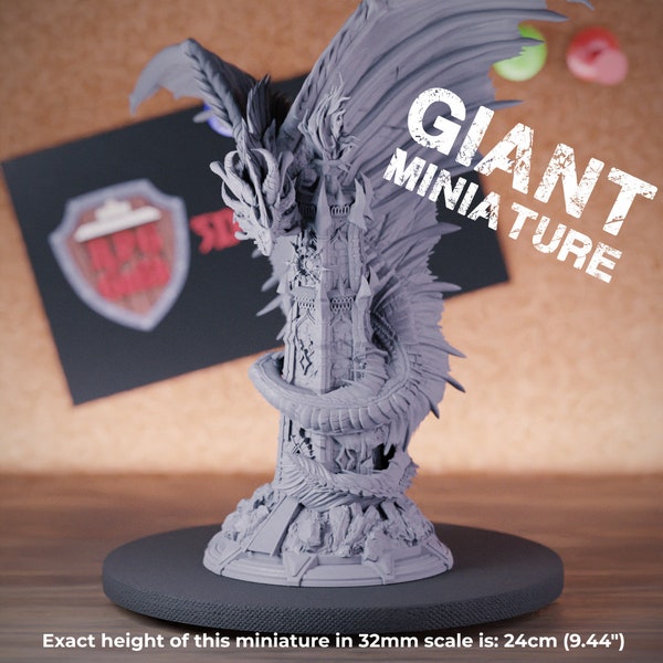 Dnd Miniature Gray Dragon - Etsy