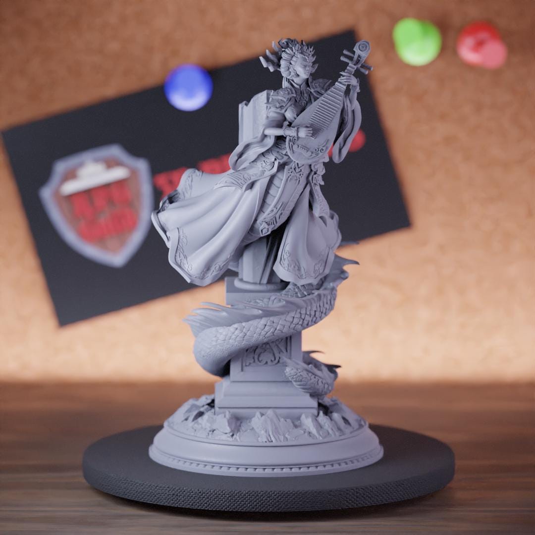 Yuan Ti Priestess Boss Miniature | 28mm-75mm | Resin 3D Printed D&D ...