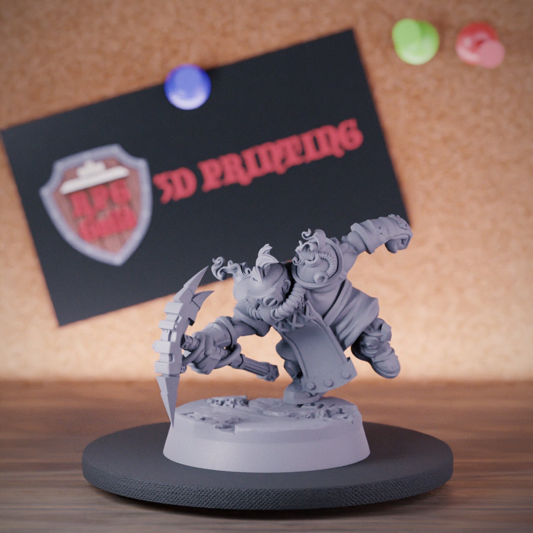 Dwarf Miner Miniature Fighter Dungeons and Dragons Mini RPG Tabletop ...