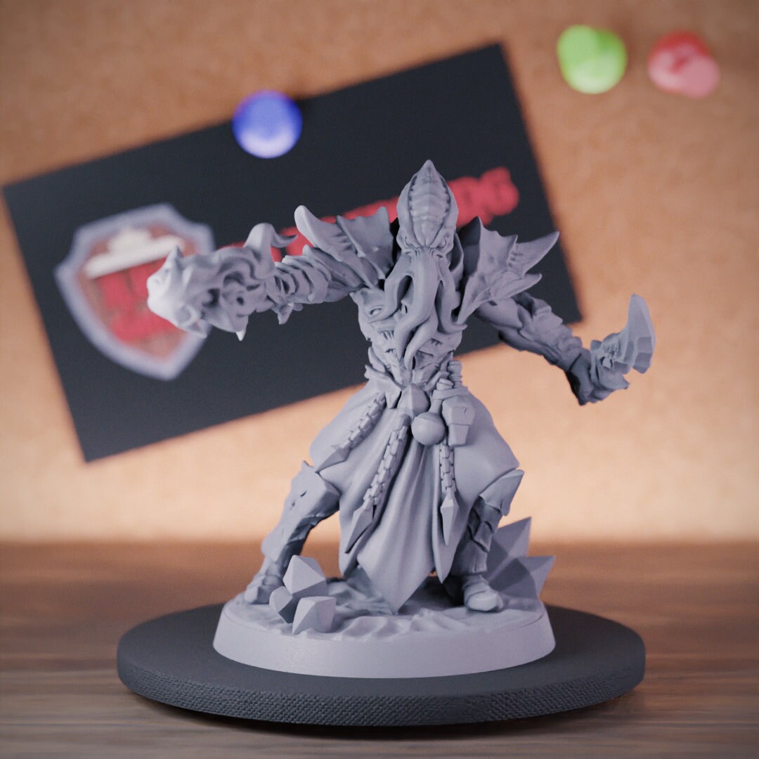Mind Flayer Illithid Miniature Reaver Dungeons and Dragons Mini RPG ...