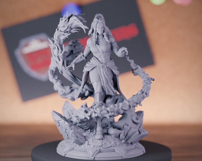 Female Oni Samurai Miniature Fighter Warrior Mini Dungeons and Dragons ...