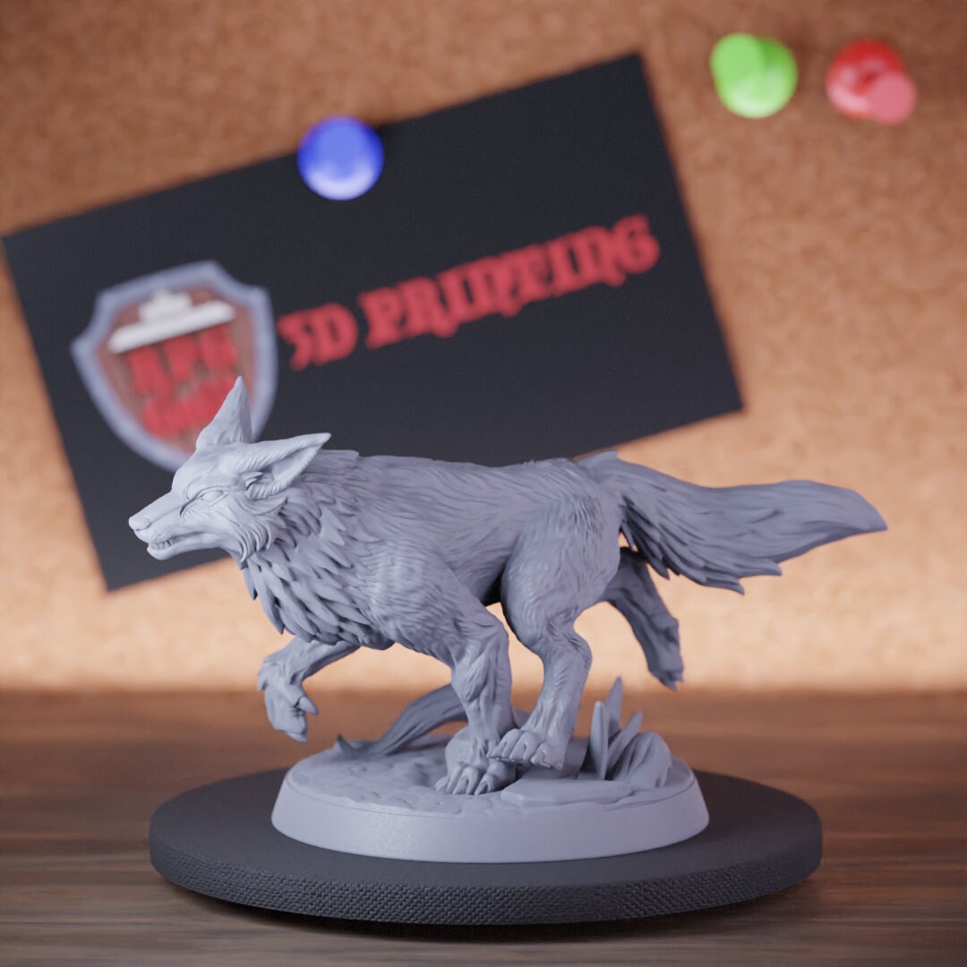 Forest Fox Chase Miniature Dnd Beast Dungeons and Dragons Mini RPG ...