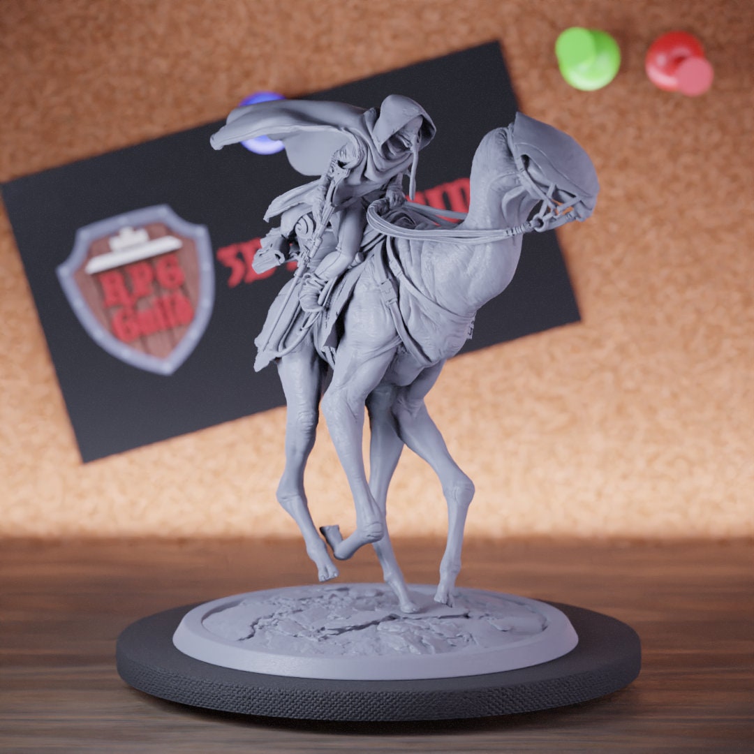 Sandstorm Rider Miniature Mount Beast Mini Dungeons and Dragons Mini ...