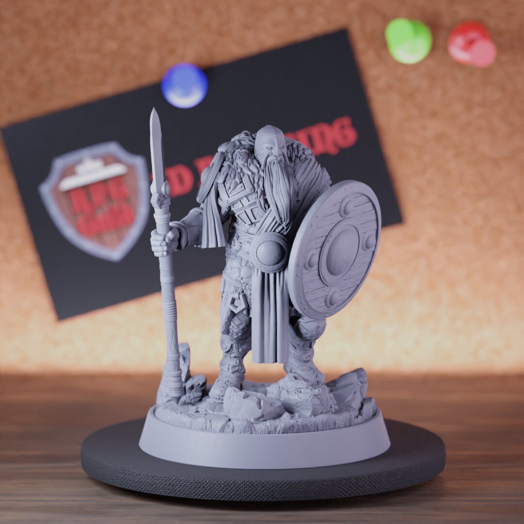 Gray Wolf Tribe Warrior Mini Fighter Miniature Dungeons and Dragons ...