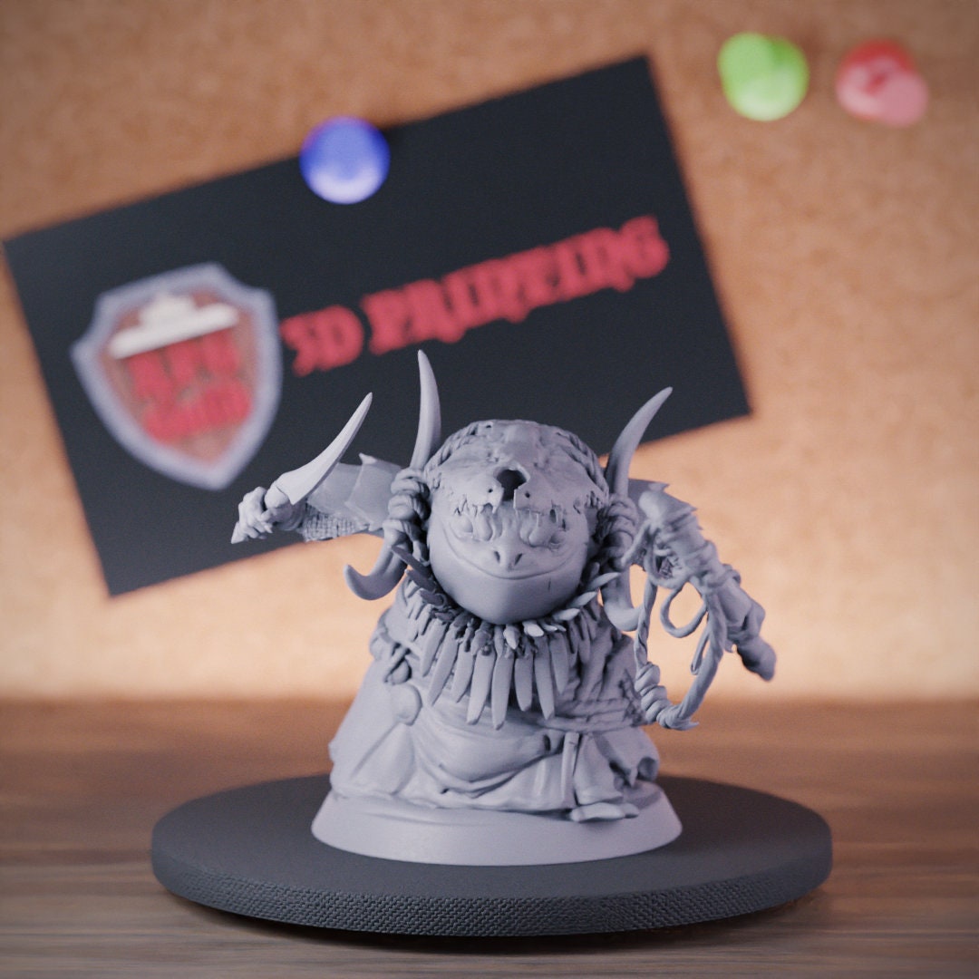 Grung Shaman Miniature Monster Druid Mini Dungeons and Dragons Mini RPG ...