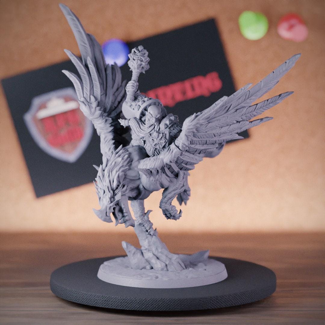 Dwarf Gryphon Miniature Thunder Strike Mini Dungeons and Dragons Mini ...