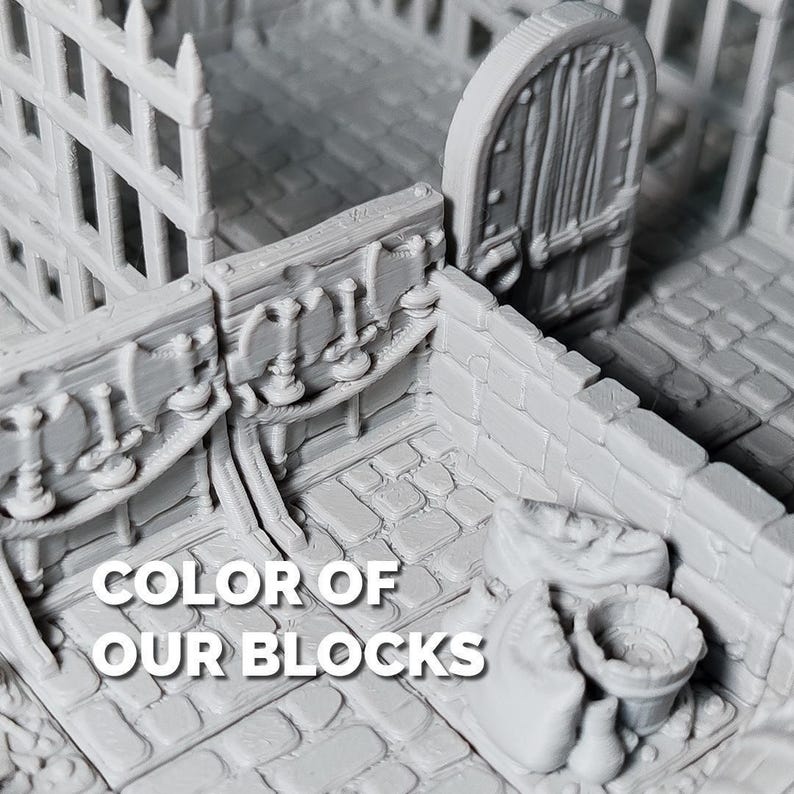 Modular Graveyard Terrain Tiles | Cemetery Necropolis Blocks | Crypt ...