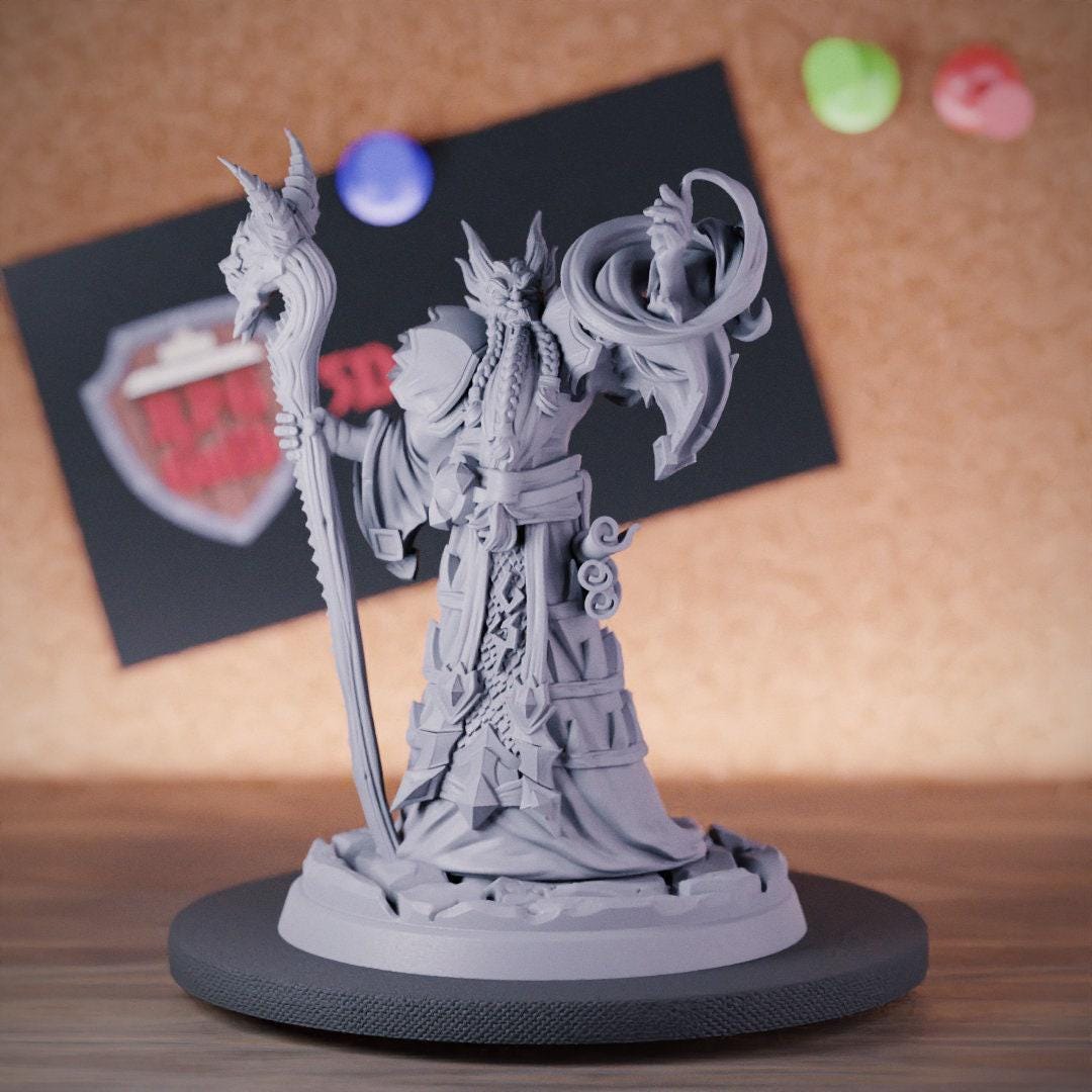 Bugbear Dragonbreath Mage Miniature | 28mm-38mm | Resin 3D Printed D&D ...