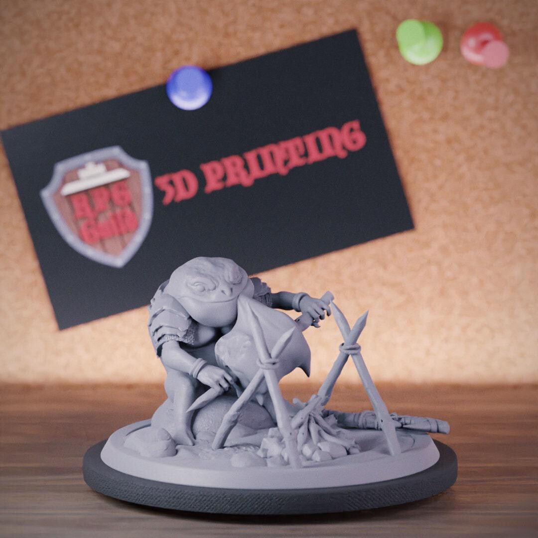 Croaker Campfire Miniature Fighter Monster Mini Dungeons and Dragons ...