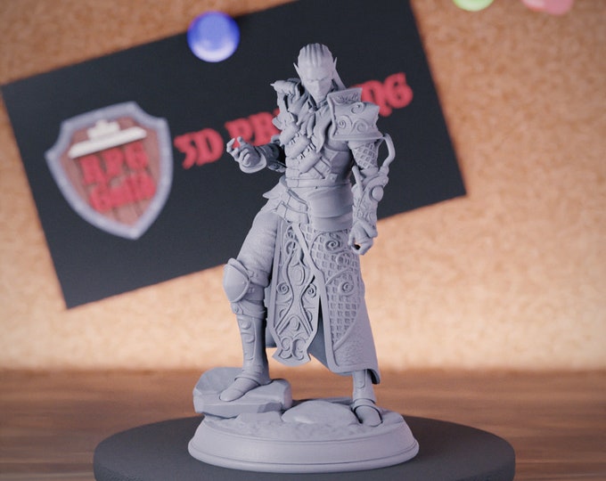 Male Vampire Boss 3D Printed Miniature Designed by Imp3dsion Gaming ...