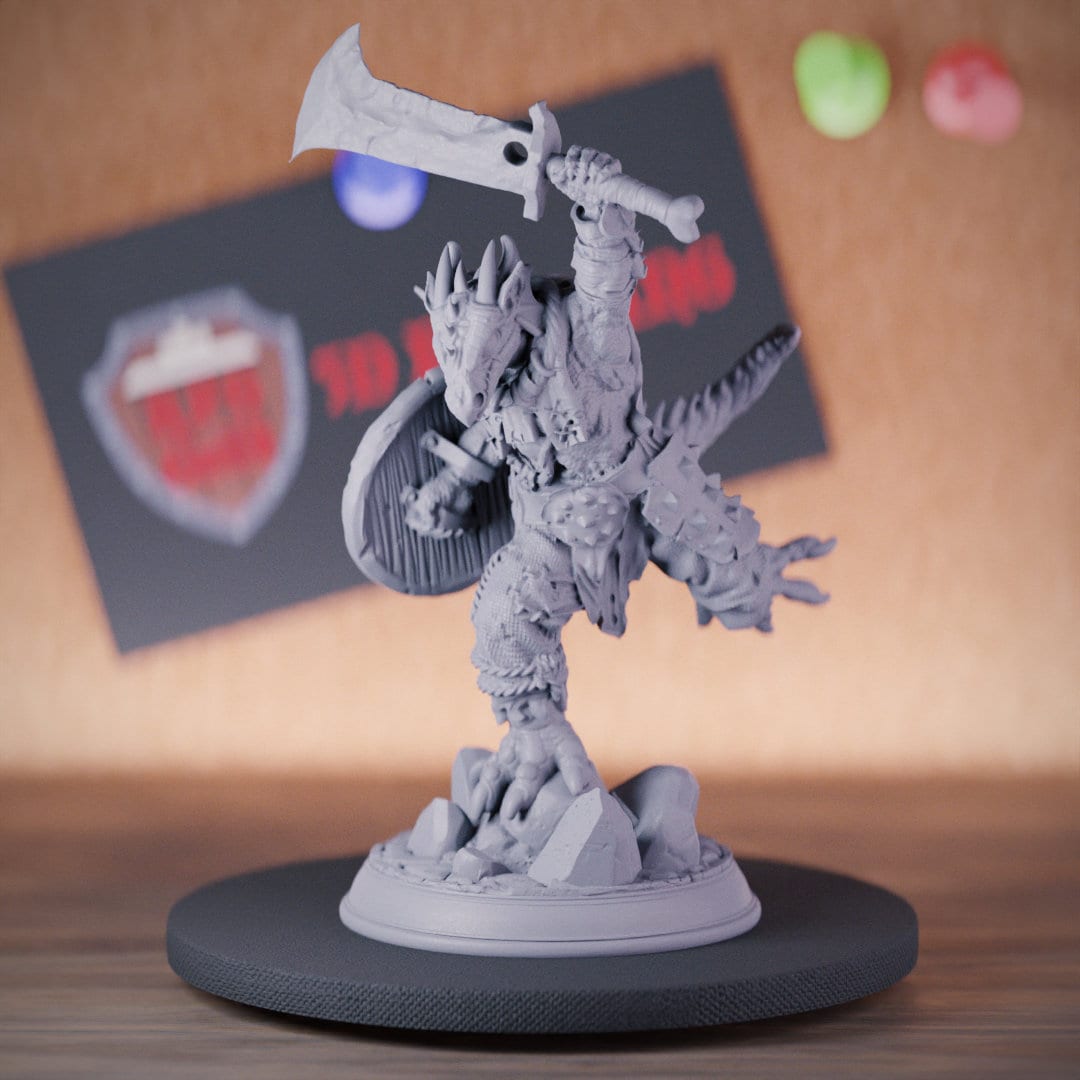 Kobold Warrior Hunter Miniature | 28mm 32mm 38mm 75mm | Resin 3D ...