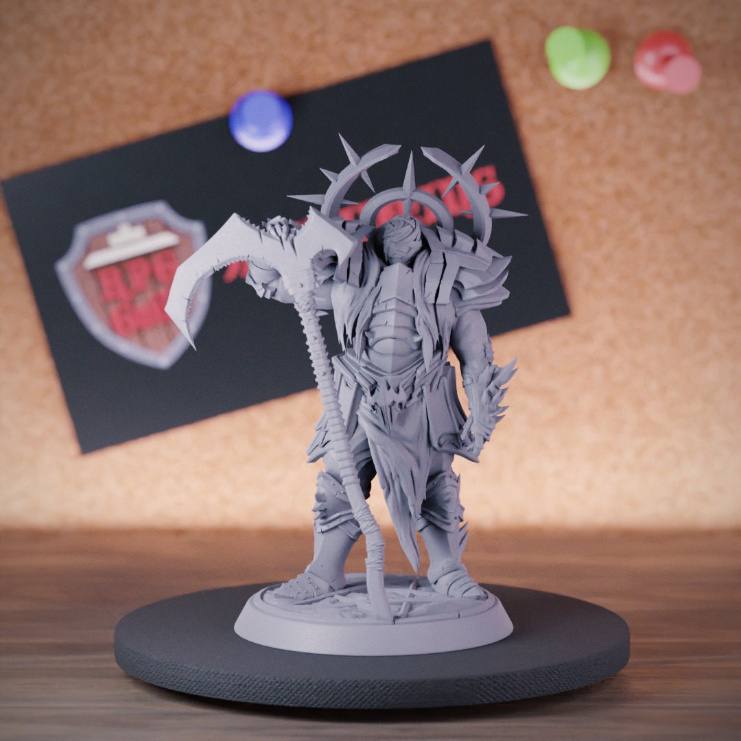 Death Knight Miniature Fighter Mini Dungeons and Dragons Mini RPG ...