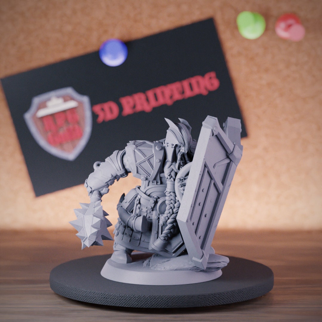 Duergar Berserker Infantry Miniature Mini Dungeons and Dragons - Etsy